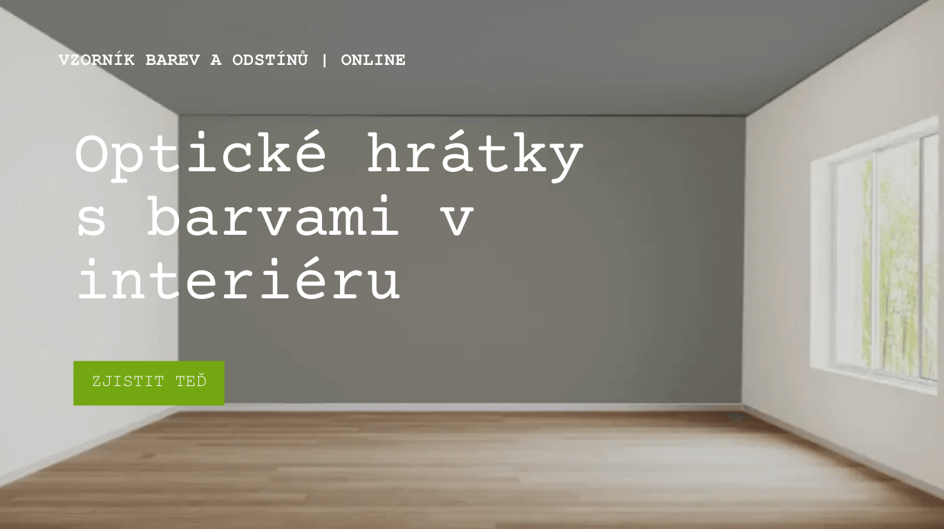 Optické hrátky s barvami v interiéru | Vzorník barev a odstínů online